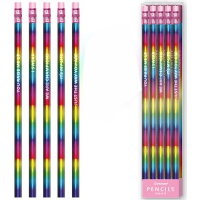 Wooden Pencil – Rainbow Holographic Barrel 5 pcs – মালঞ্চ বুক সেন্টার