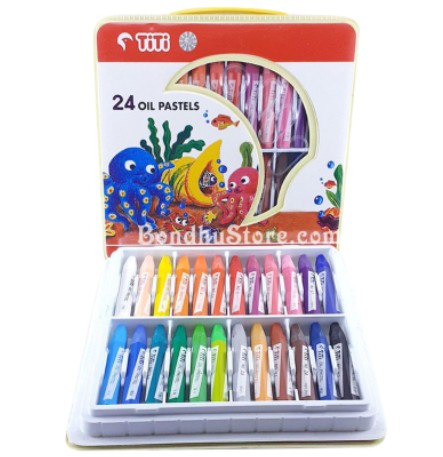 Titi Oil Pastels 24 Shades Box -Non Toxic – মালঞ্চ বুক সেন্টার