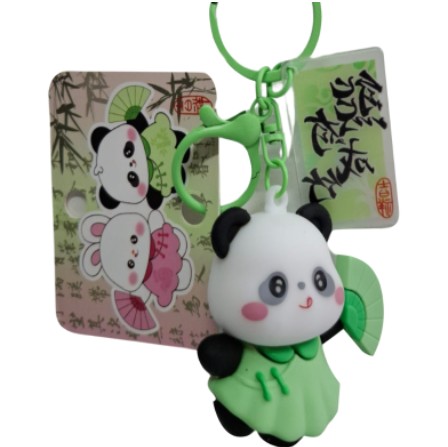 Chinese Style Key Chain Panda Cartoon Design Green – মালঞ্চ বুক সেন্টার